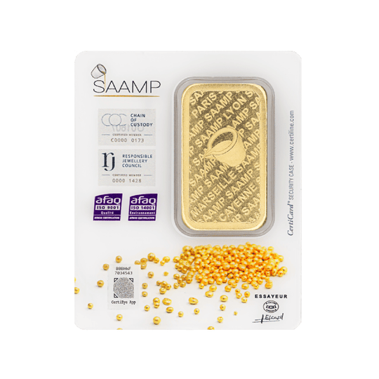Lingots d'Or - SAAMP - Achetez des lingots d'Or | Cours, Prix d'un ...